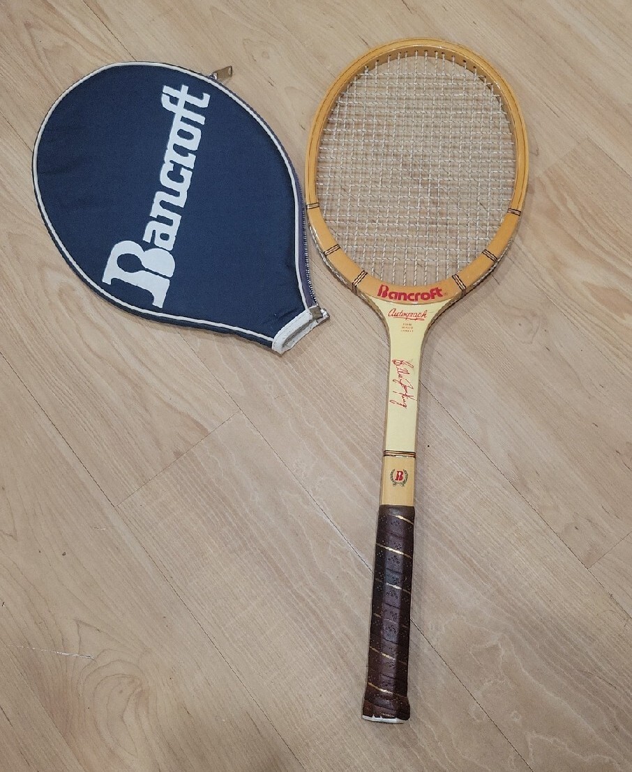 Vintage Bancroft Autograph Billie Jean King Tennis Racquet Wooden 4 1/4 ...