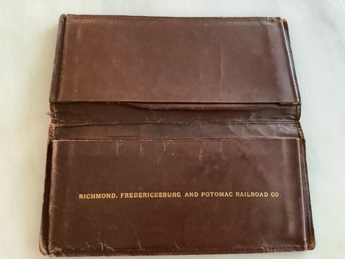 RICHMOND, FREDERICKSBURG & POTOMAC RAIROAD CO. train conductor's ...
