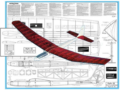 Craft Air Model Airplane Plans (RC): Drifter II 72" Wingspan (or 2M ...