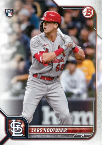 Lars Nootbaar RC 2022 Topps Bowman Baseball Rookie Card #64 St. Louis ...