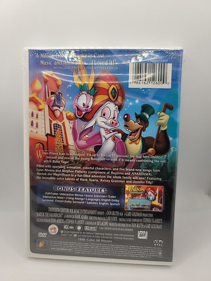 Bartok the Magnificent (DVD, 1999) Hero from Anastasia Plus 3 bonus ...