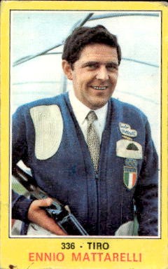 figurina Campioni dello sport Panini 1970 Rec. # 336 Ennio Mattarelli ...