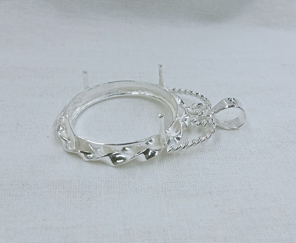 Solid 925 Sterling Silver Coin Bezel, Mount Frame Settings, Coin ...