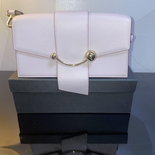 Strathberry flap shoulder bag mini crescent limited color Light ...