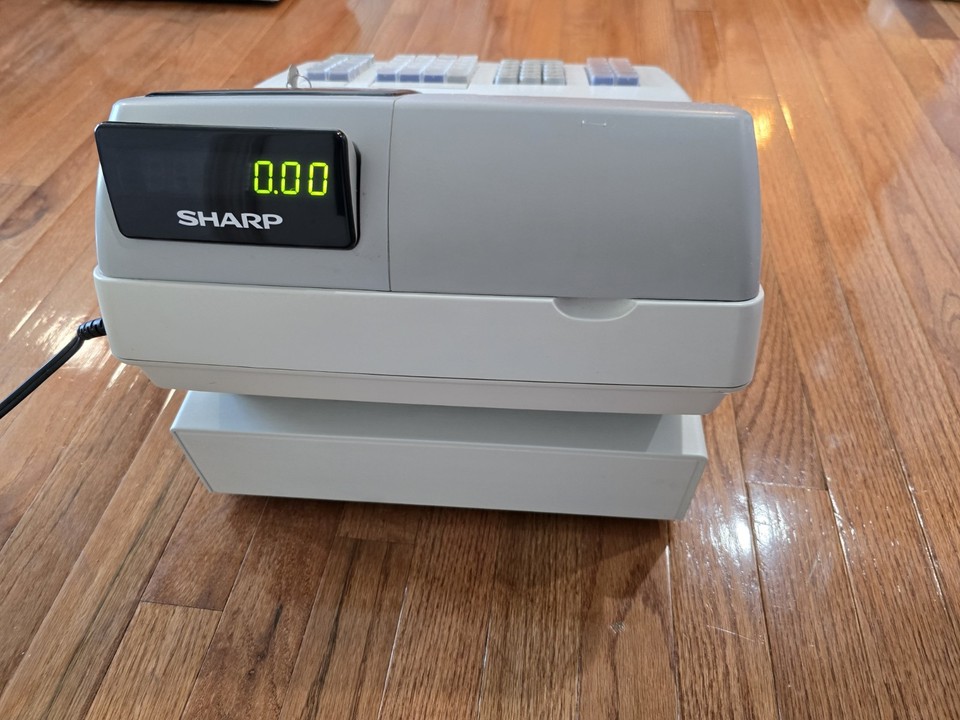 Sharp XE-A21S Electronic Cash Register Point Of Sale Machine W/ Key Working | eBay