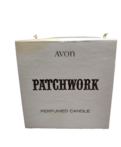 Avon NIB Refill Patchwork Perfumed Candle Avon NIB NOS 2 1/4" high C ...