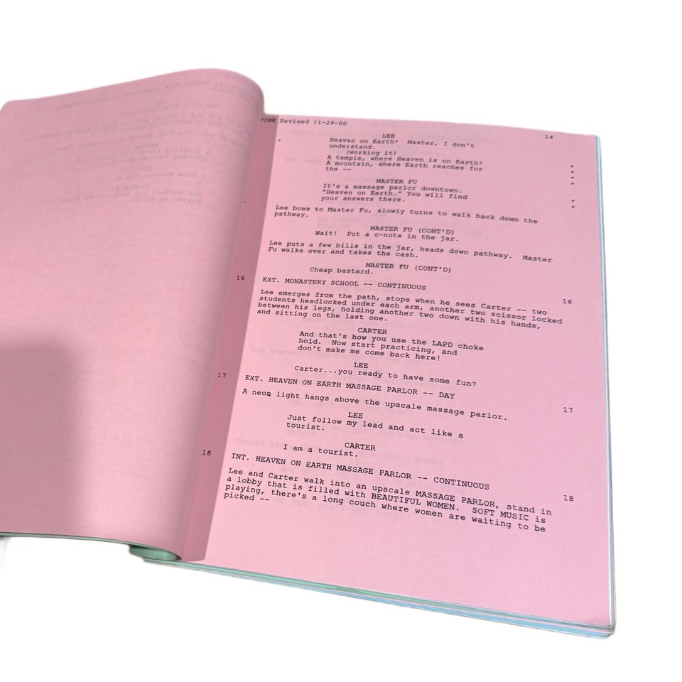 RUSH HOUR 1, 2 and 3 Original scripts Movie Prop Jackie Chan Chris ...