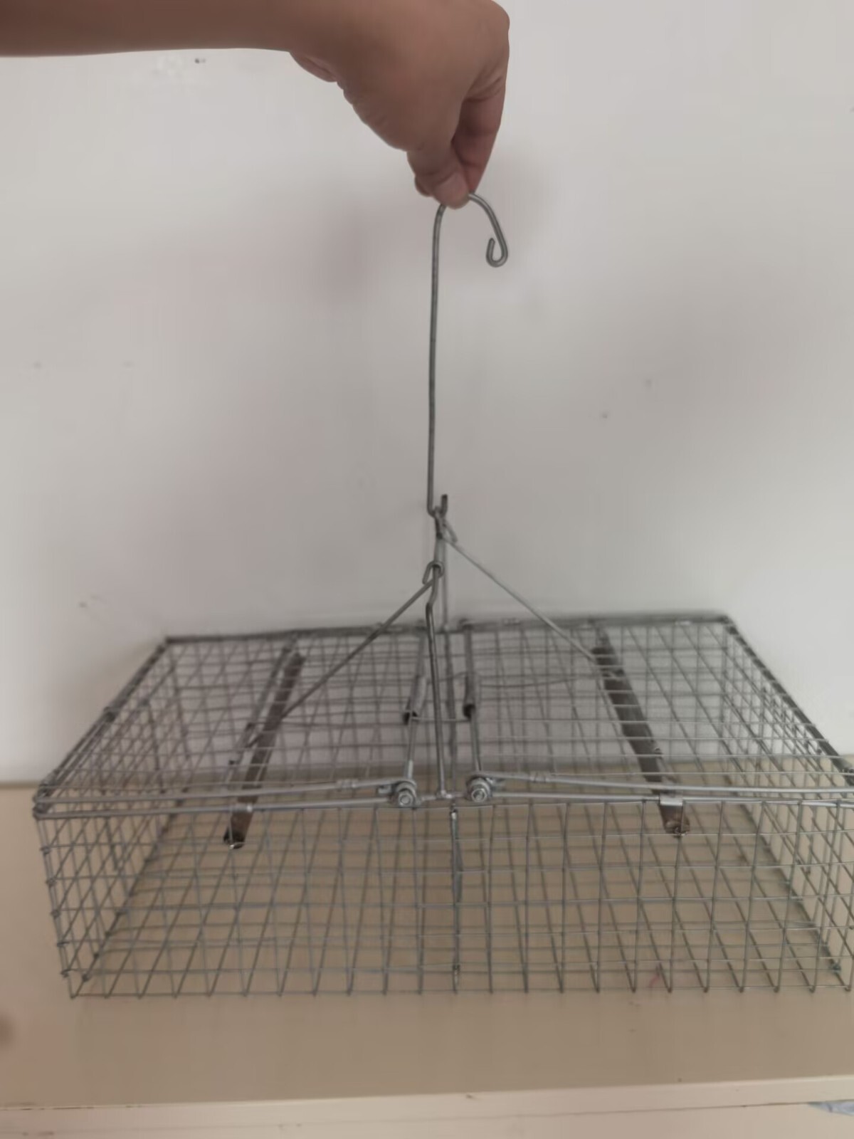 2 Doors Iron Big Birdcage Repeating Trap Cage Hunting Escaped Bird ...