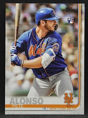2019 Topps Pete Alonso Variation #475 Rookie Card RC Polar Bear NY Mets ...