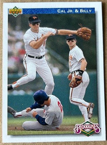 CAL RIPKEN JR. & BILLY 1992 UPPER DECK BLOODLINES Card #82 NM-MT ...