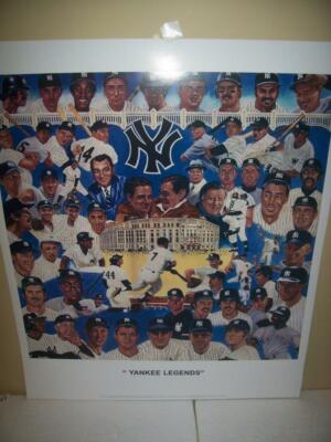 New York Yankee Legends Lithograph by Robert Simon Art | eBay