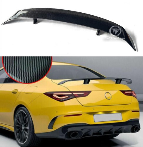 REAL CARBON FIBER REAR SPOILER TRUNK WING FOR BENZ CLA W118 C118 CLA35 ...