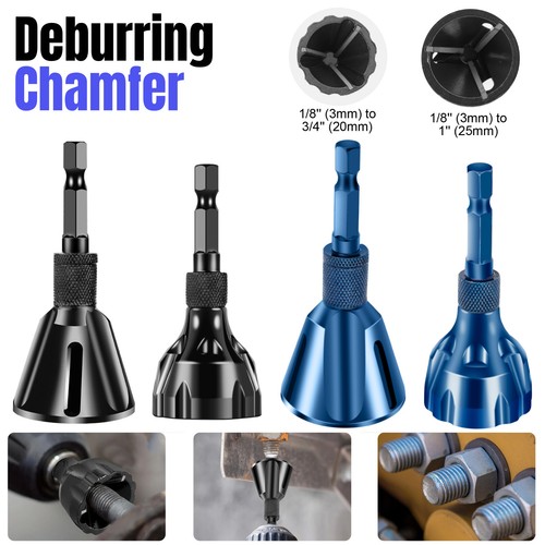 2PCS Deburring External Chamfer Tool Remove Burr Drill Bit 1/4 Inch Hex ...