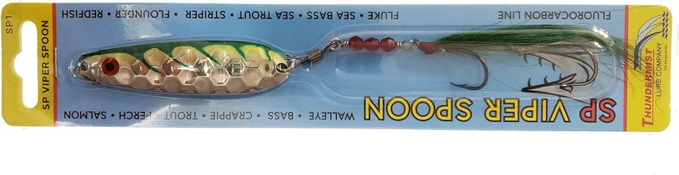 Viper Spoon SP1 Buck Tail Model Spoon, Green Mackerel,Baits & Lures | eBay