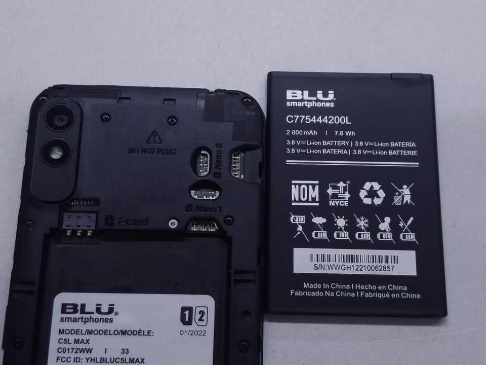 BLU C5L Max (C0170WW) 16GB / 32GB (GSM Unlocked) Dual SIM Android ...