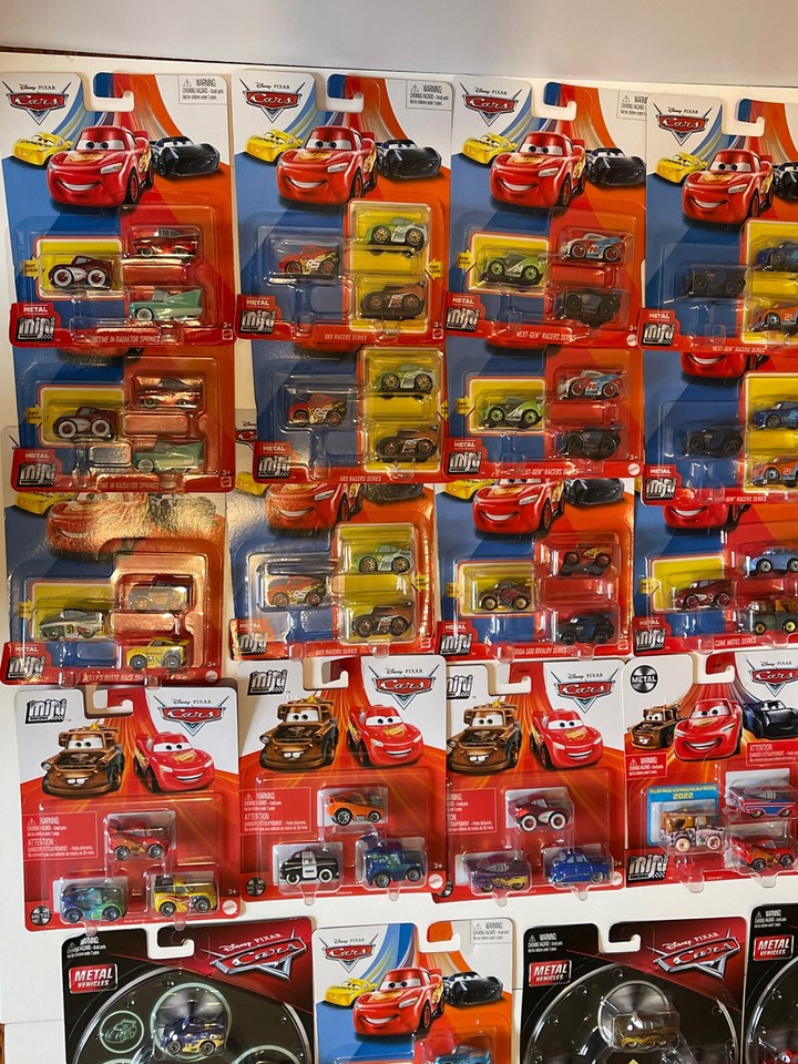 Disney Pixar Cars Mini Racers Lot of 145 Cars 10 pack & 45 x3 packs NIB ...