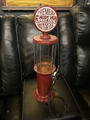 Nostalgic Gas Pump Liquor Dispenser Holds 30oz Gravity Feed Liquid From ...