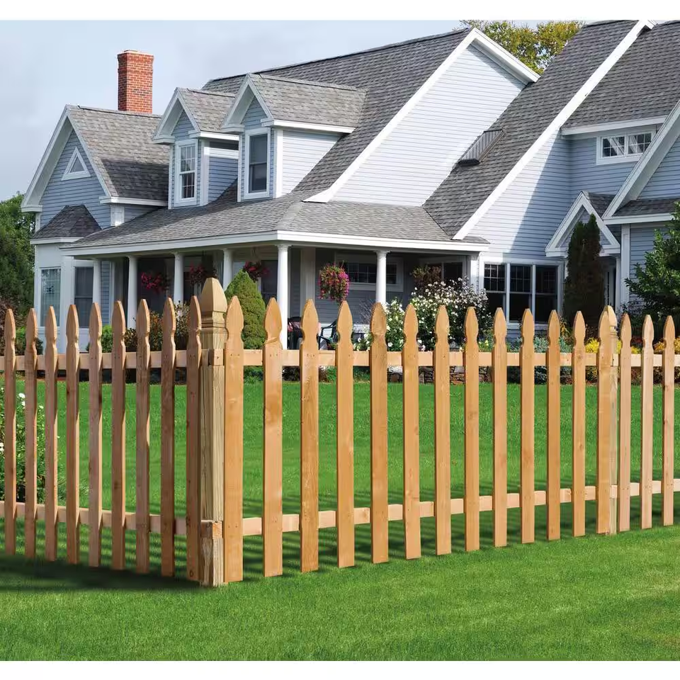 13-Pack French Gothic Fence Pickets Western Red Cedar, 5/8 x 3-1/2 x 3 ...