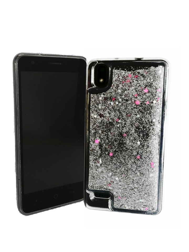 Tempered Glass Protector + Liquid Motion Phone Case Cover For ZTE Avid ...