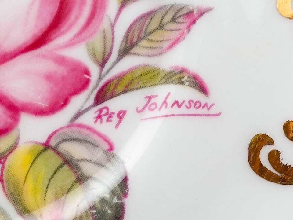 Paragon England Antique Rose Vintage Yellow Tea Cup & Saucer Signed Reg ...