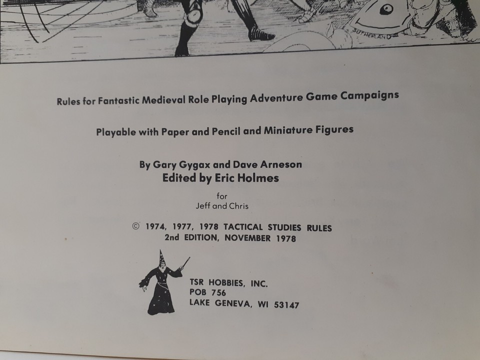 1978 2nd Ed Dungeon & Dragons Basic Box Set. Gary Gygax, Dave Ameson ...