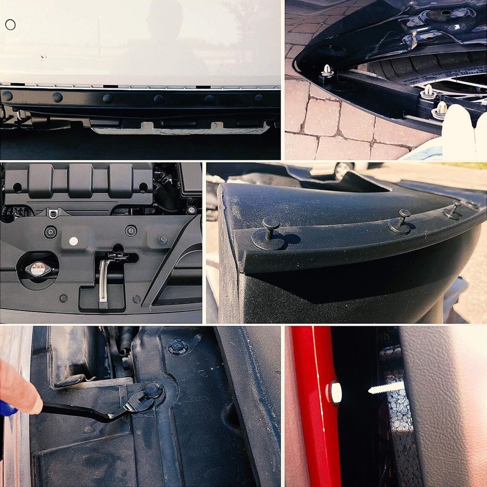 415Pcs Bumper Clips Retainer Auto Car Rivets Fastener Fender Push Pin ...