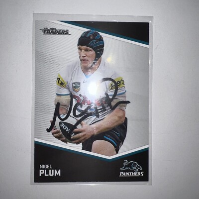 Nigel Plum Signed 2014 Traders NRL card Penrith Panthers | eBay Australia