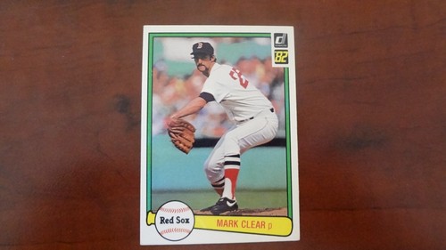 1982 DONRUSS # 452 MARK CLEAR BASEBALL CARD | eBay