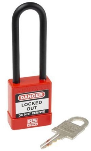 1 Lock, 6mm Shackle Steel Safety Lockout Padlock | eBay