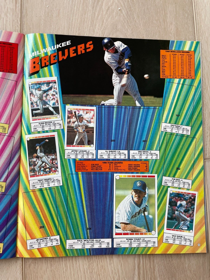 Topps 1989 Baseball Sticker Album (incomplete) w/ Orel Hershiser ...