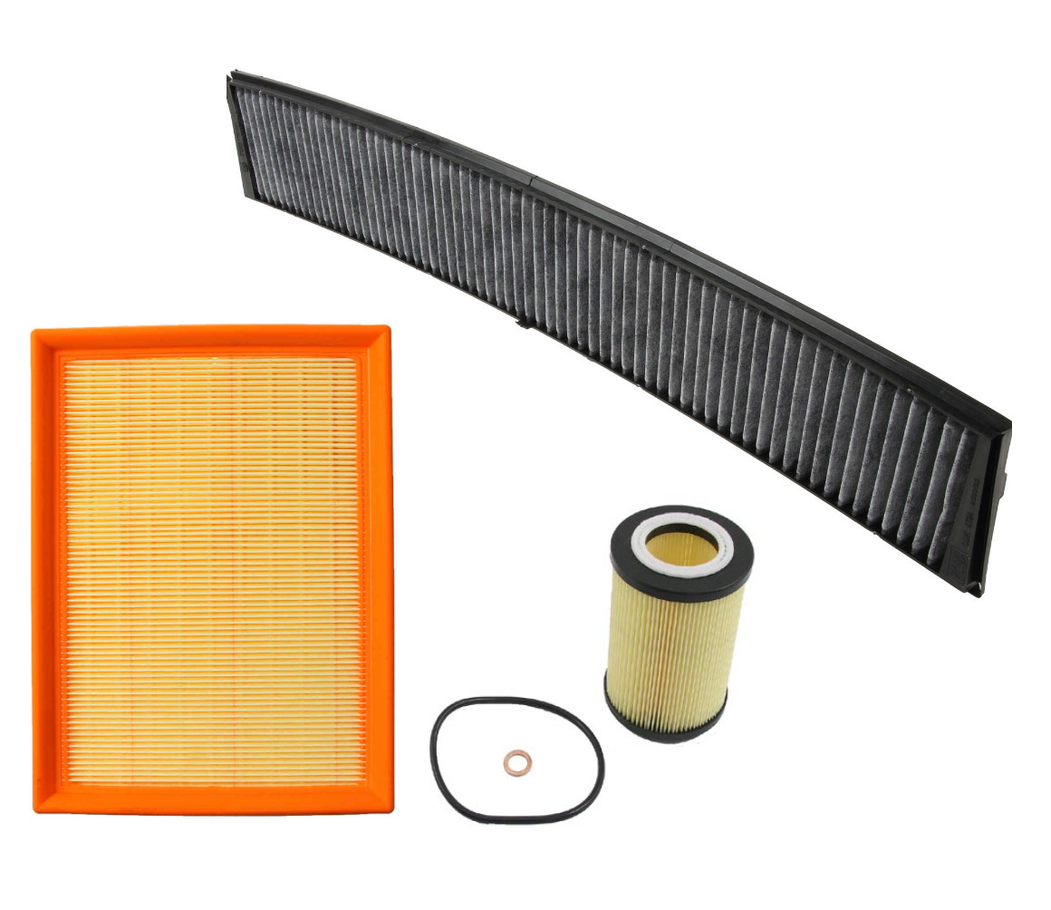 Air Filter Oil Filter AC Cabin Filter Carbon Kit for BMW E83 X3 2.5i 3 ...