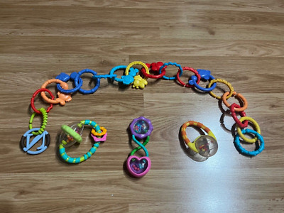 Set Lot of 4 Baby Rattles Toys Bright Starts | eBay