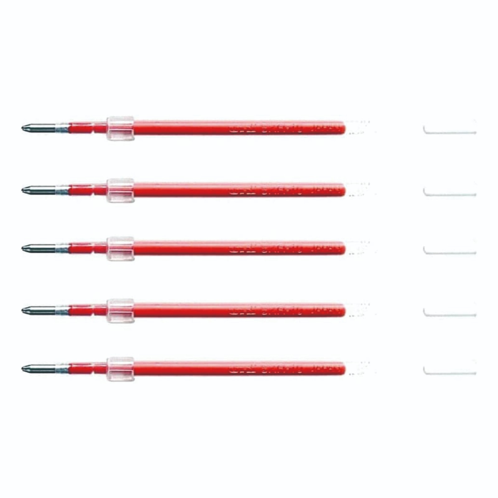 Uni MITSUBISHI Jetstream SXN-210 Retractable Pen Refills 1.0mm Red 5 ...