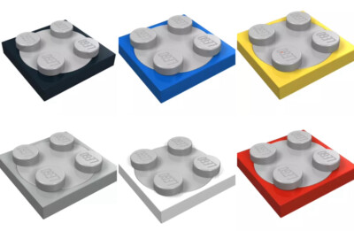 Lego 1x 3680c01 Turntable 2 x 2 Plate w/ Light Gray Top Choose Color ...