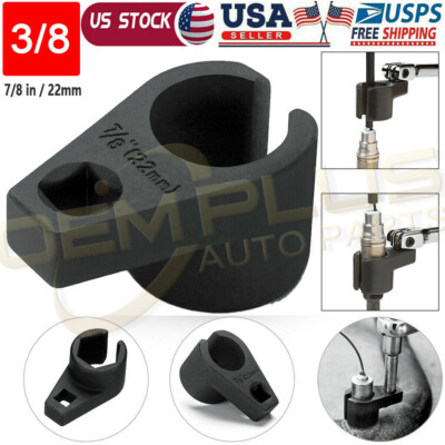 Oxygen Sensor Socket Wrench Set 6 Point O2 Remover Installer Tool Drive ...