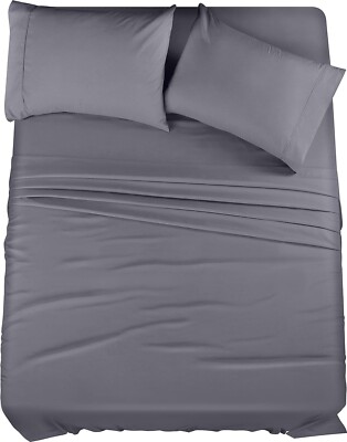 Utopic Bedding Queen Bed Sheets Set - 4 Piece Bedding - Brushed ...