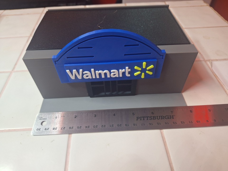 Ho Walmart Store Style Building Ho Scale 1:87 American Building | eBay