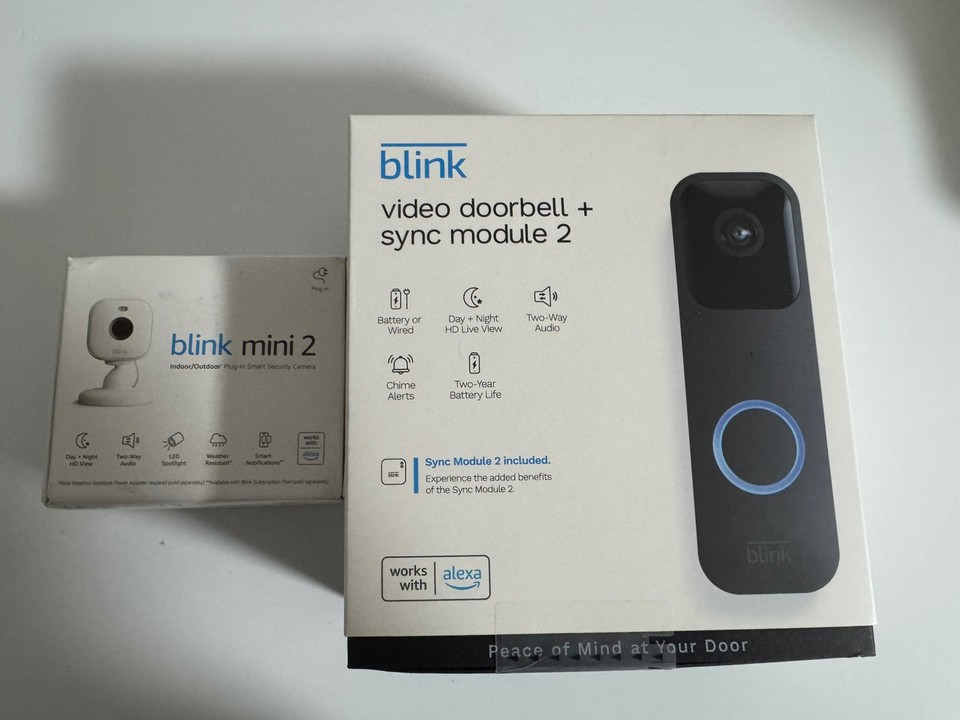 Blink Video Doorbell + Sync Module 2 + Blink mini 2 Smart camera | eBay