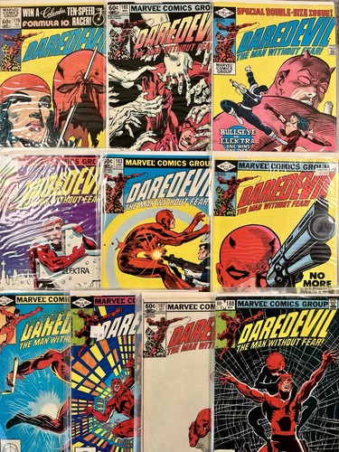 Daredevil Bronze Age Lot #179 188| 10 Comics | Marvel Lot | Death Of ...