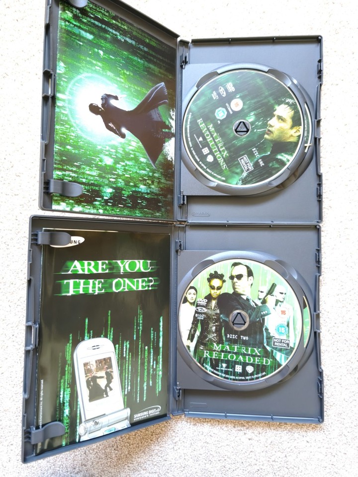 Matrix Reloaded & Matrix Revolutions DVD | eBay UK