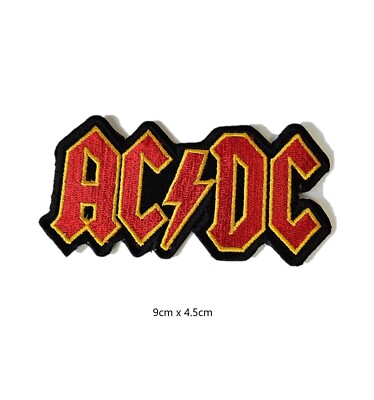 ACDC Rock band Patch sew iron on Patches Badges transfer clothes jeans Shirts | eBay UK