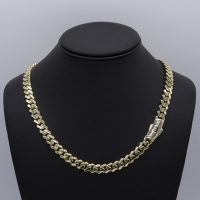 9mm Miami Cuban Royal Link Chain Necklace Shiny Box Clasp Real 14K ...