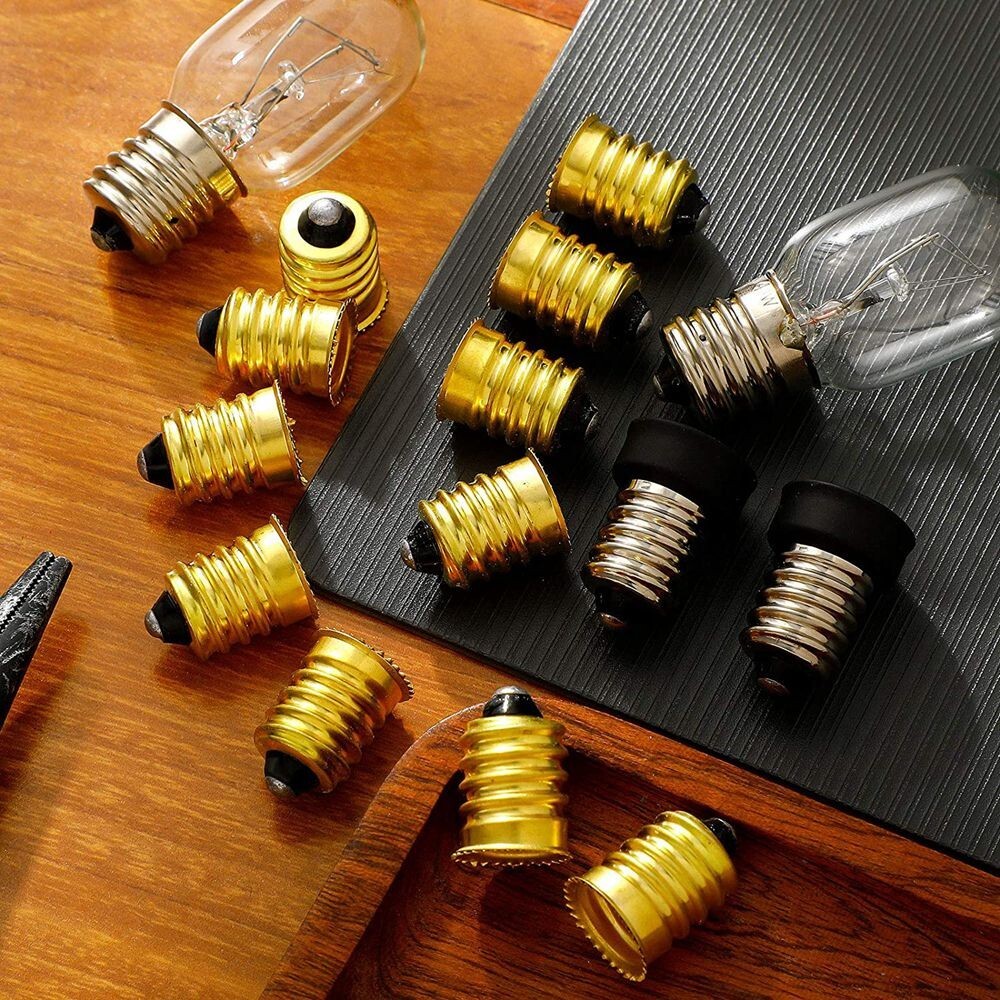 6x E14 to E12 Adapter Converter Lamp Candelabra Screw Base Socket ...