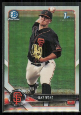 2018 Bowman Draft Chrome 1st Jake Wong Base Refractor #BDC-55 | eBay