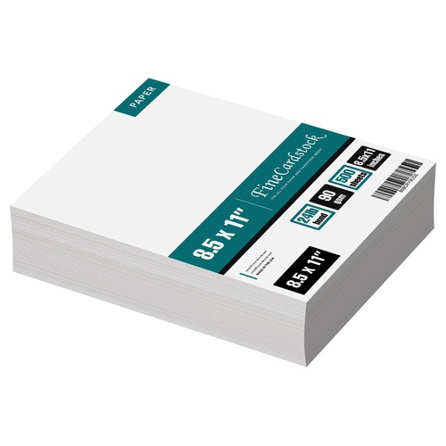 8.5 x 11" White Multipurpose Paper, 24lb Bond/60lb Text, 500 Sheets | eBay