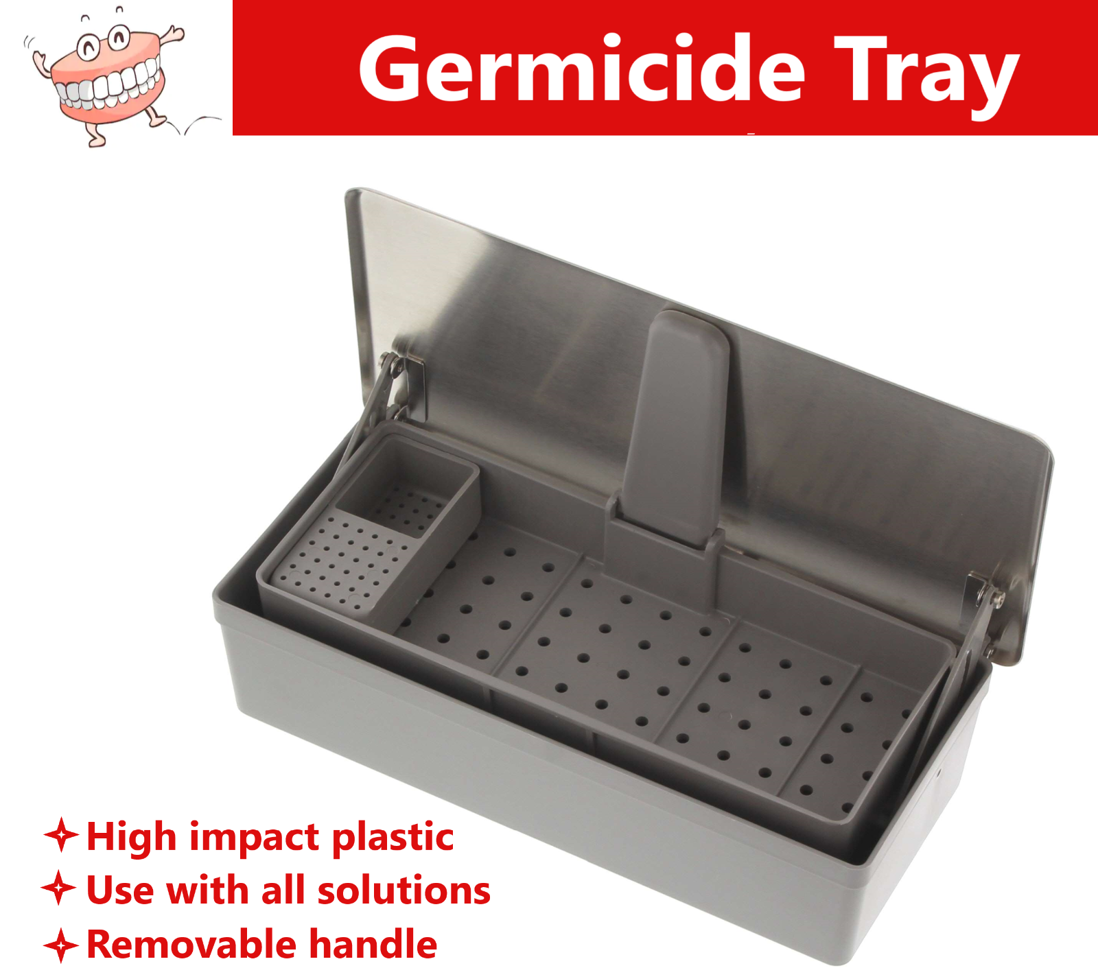 Germicide Tray For the Cold Sterilization of Dental, Tattoo, Medical ...