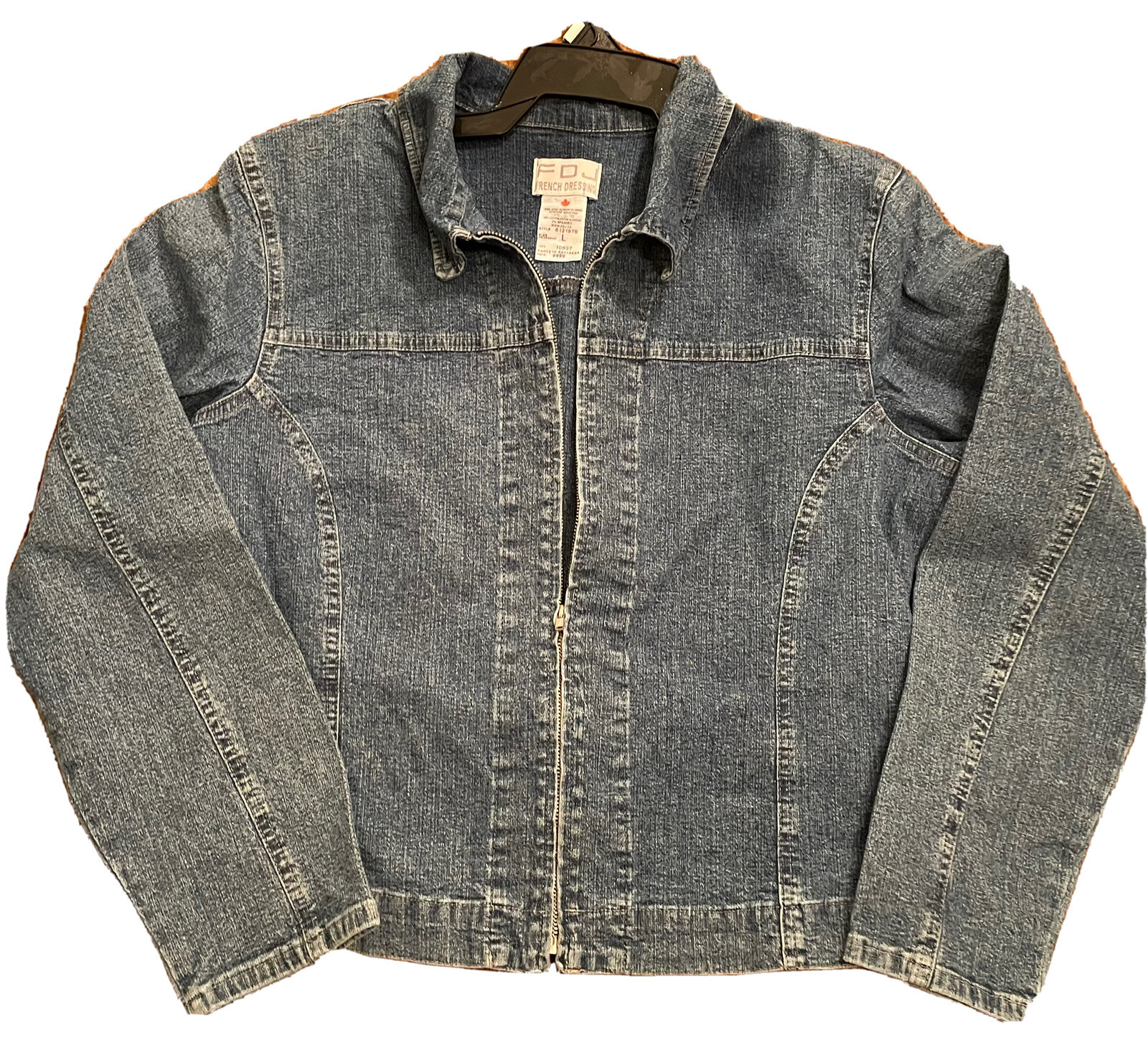 fdj french dressing jean jacket blue made in Canada t… - Gem