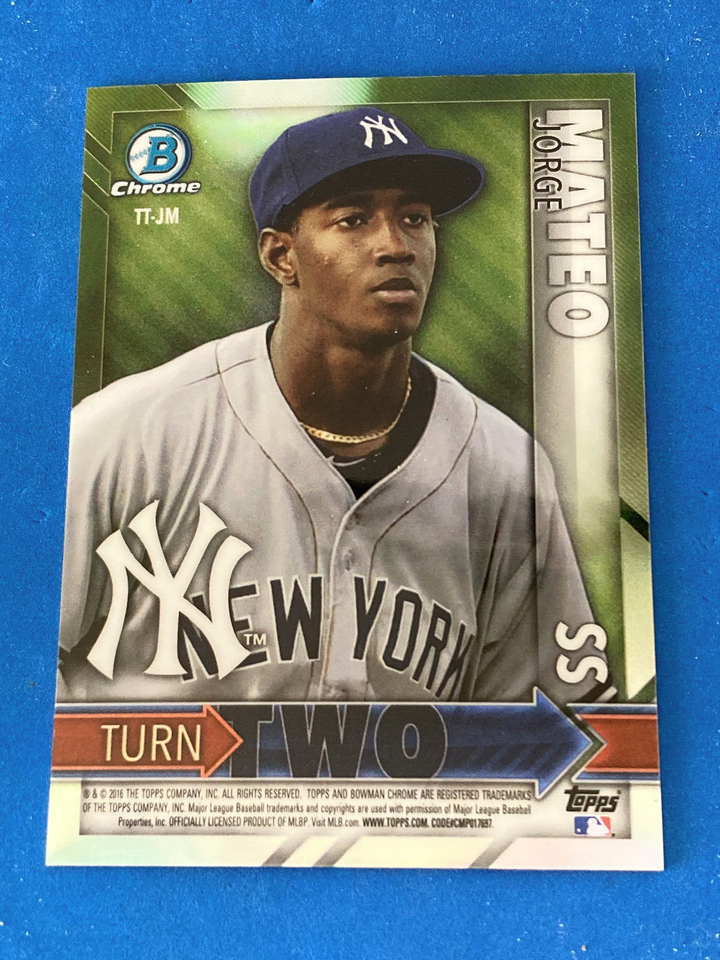 2016 Bowman Chrome Turn Two Aaron Judge & Mateo Rookie Card #TT-JM Mint ...