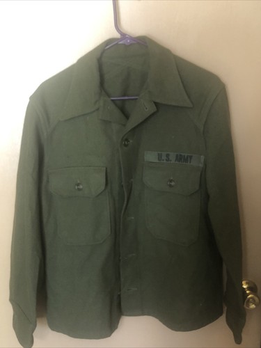 Vintage WWII 1940's 1950's US Army Wool Service Shirt No Tags Great ...