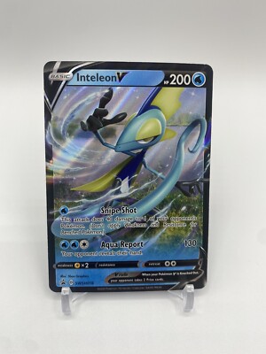 Inteleon V SWSH016 SWSH Black Star Promos Ultra Rare Holo Pokémon 2020 ...